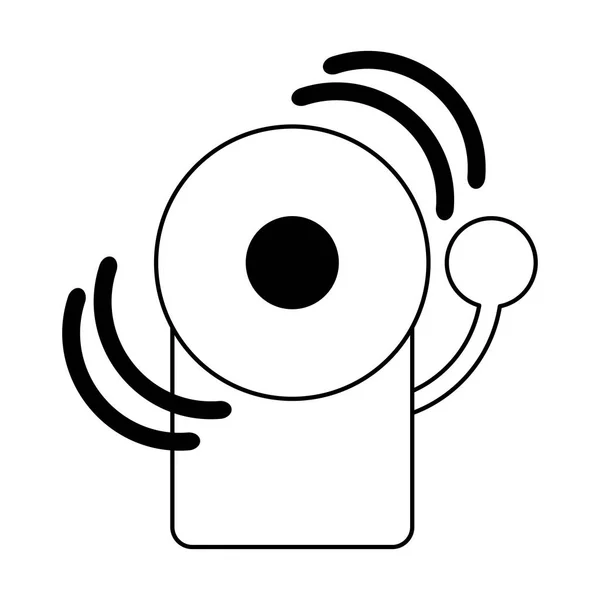 Fire emergency bell symbol blue lines Stock Vector Image by ©jemastock ...