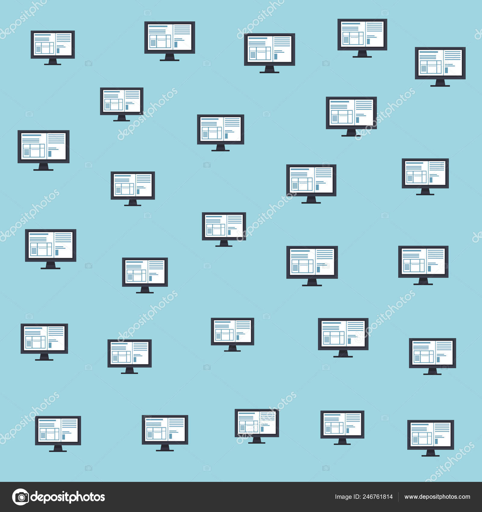 Computer screen technology Stock Vector Image by ©jemastock #246761814