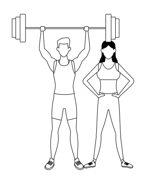 Group of people working out Stock Vector by ©jemastock 248074346