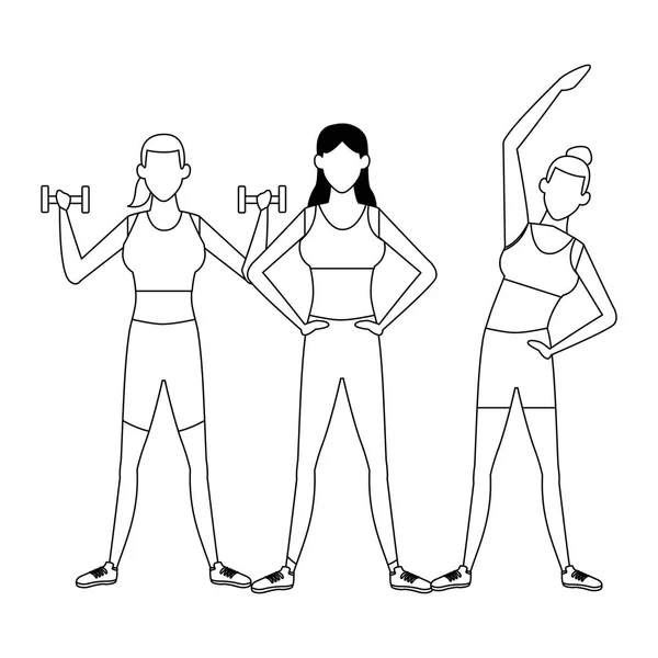 Group of people working out Stock Vector by ©jemastock 248074076