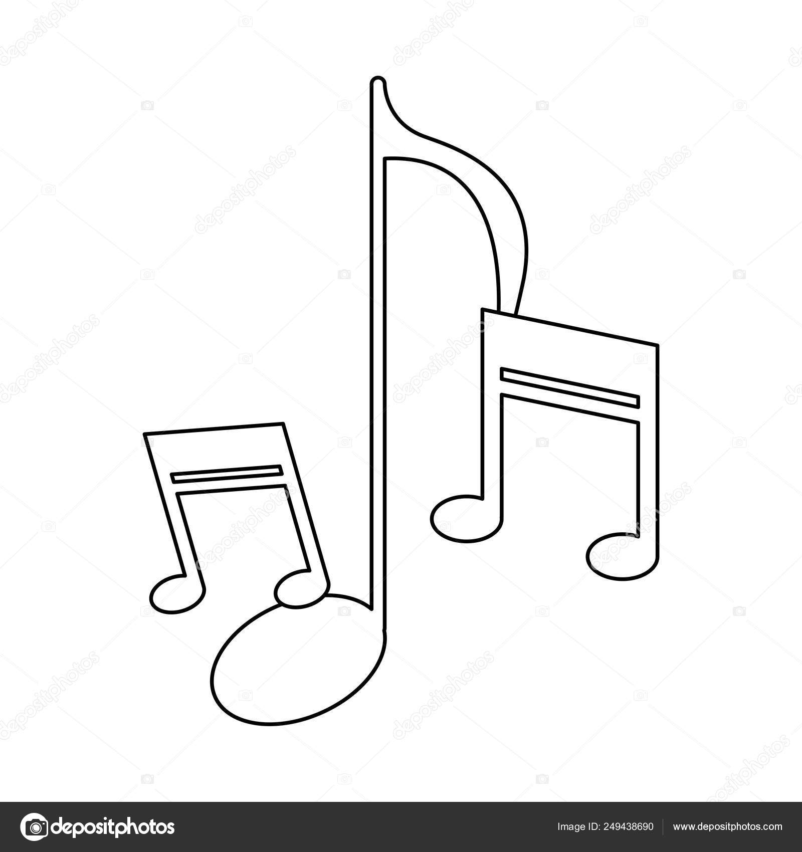 Musik Symbole Clip Art Schwarz Und Weiß Achtel Lied Melodie Schwarz