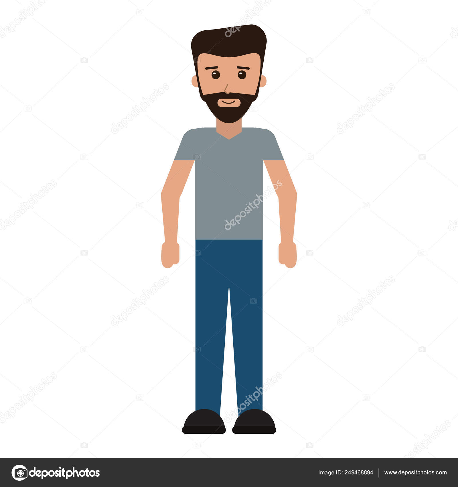 Young man cartoon Stock Illustration by ©jemastock #249468894