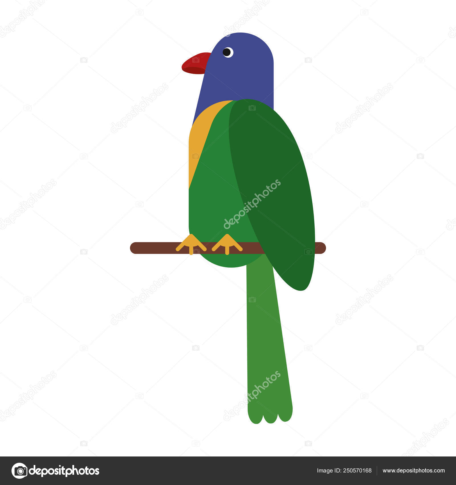 Exotic bird cartoon Stock Vector Image by ©jemastock #250570168