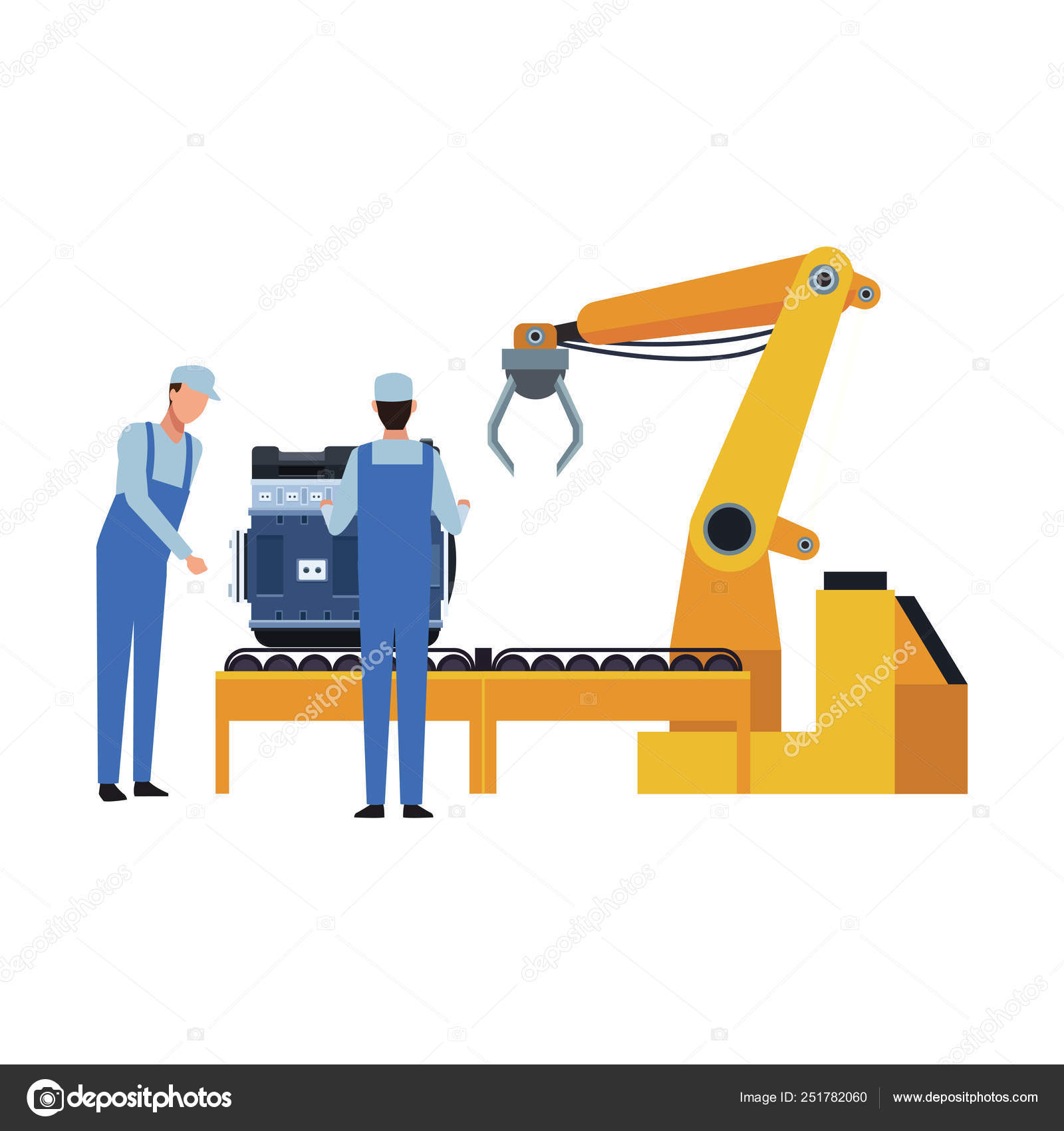 Industry car manufacturing cartoon Stock Vector Image by ©jemastock ...