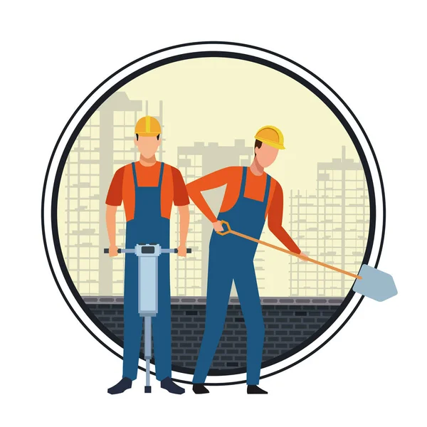 Construction teamwork avatar Stock Vector by ©jemastock 252550388
