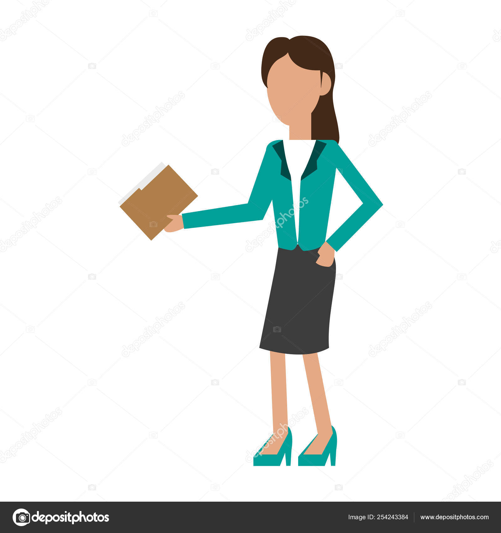 Executive businesswoman avatar Stock Vector by ©jemastock 254243384