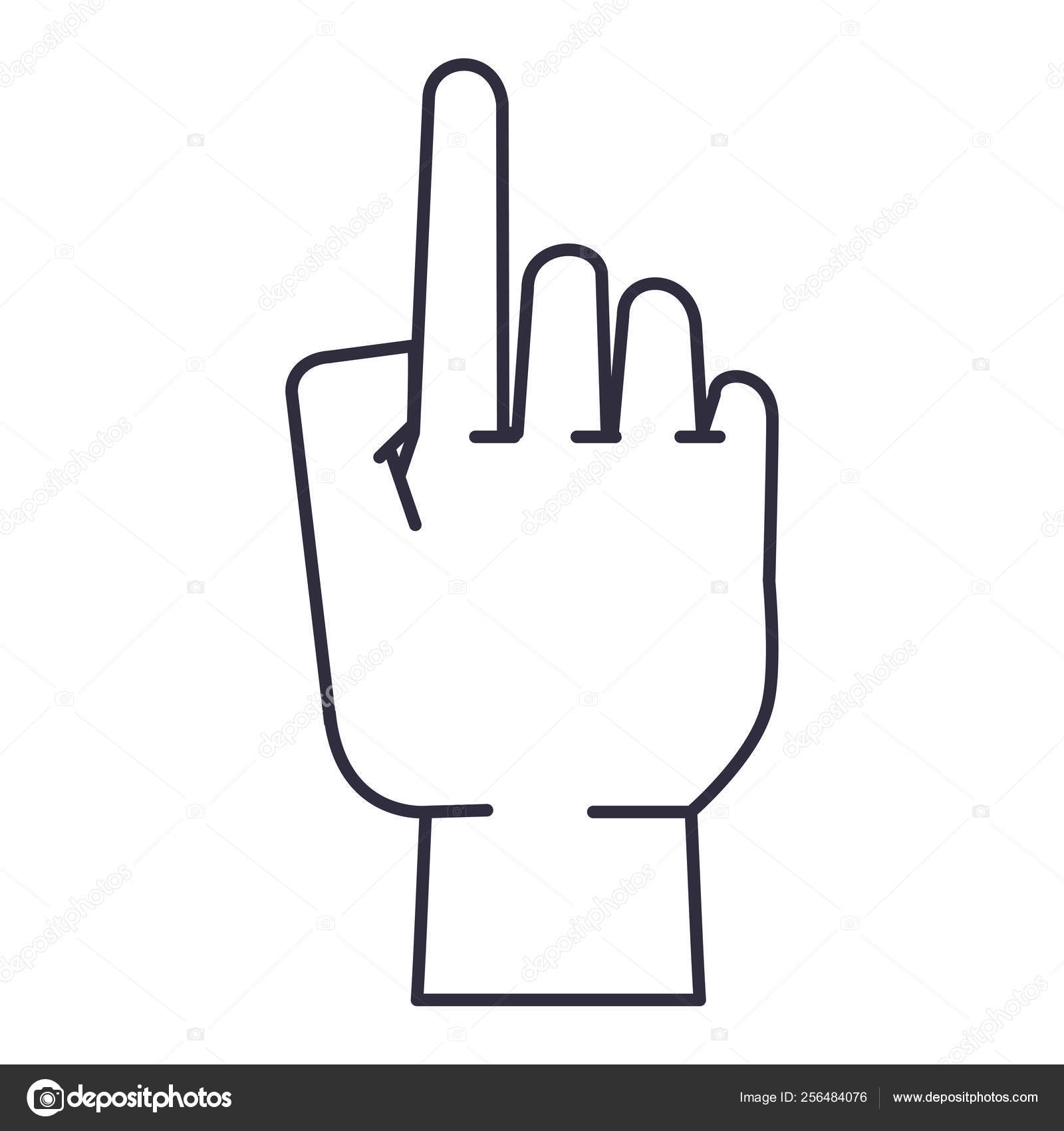 Hand pointing up Stock Vector Image by ©jemastock #256484076