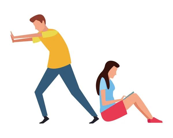 İş arkadaşları ekip çalışması çizgi film ©jemastock 254696136'e ait ...