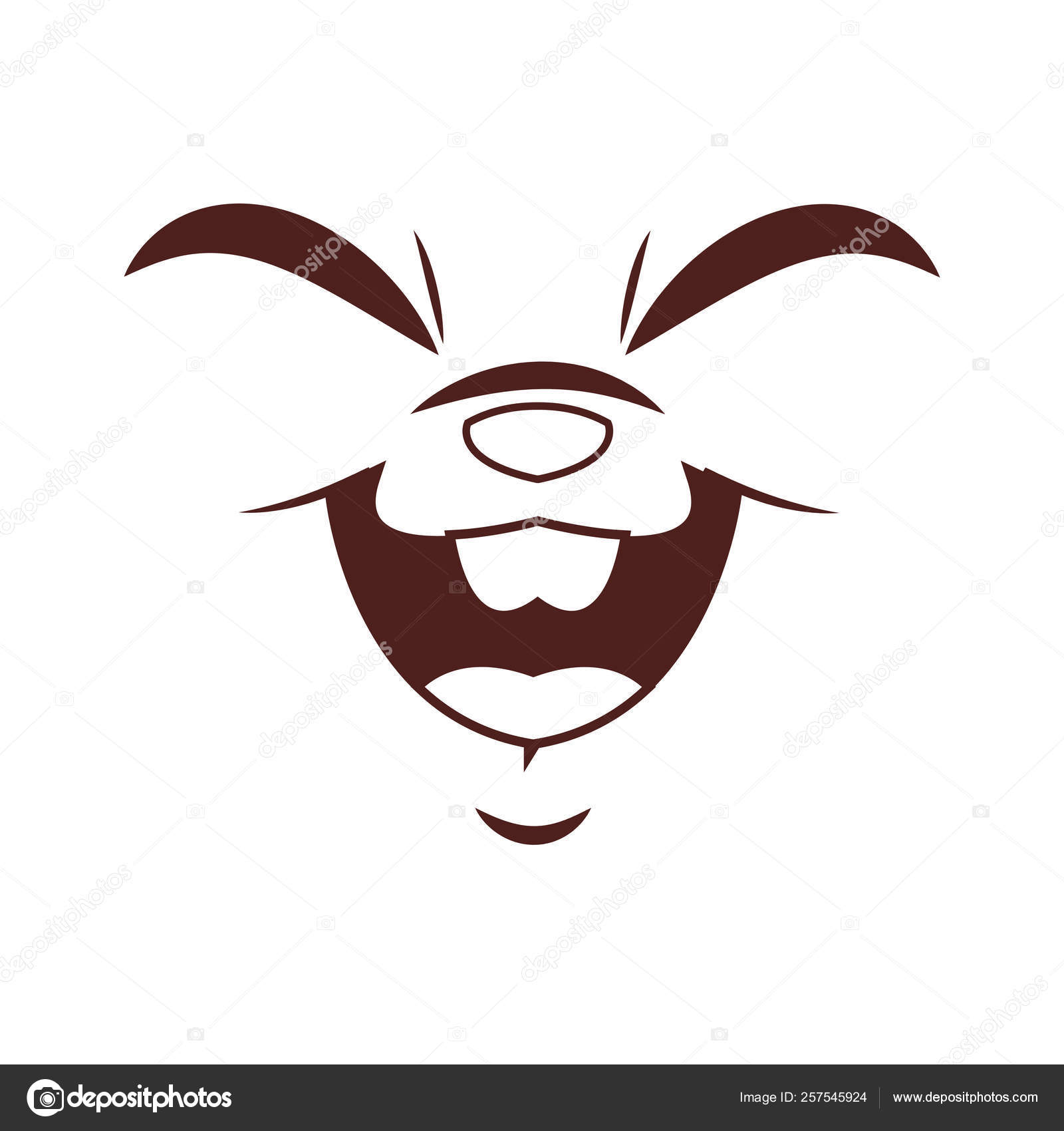 Bunny face emoji Stock Vector by ©jemastock 257545924