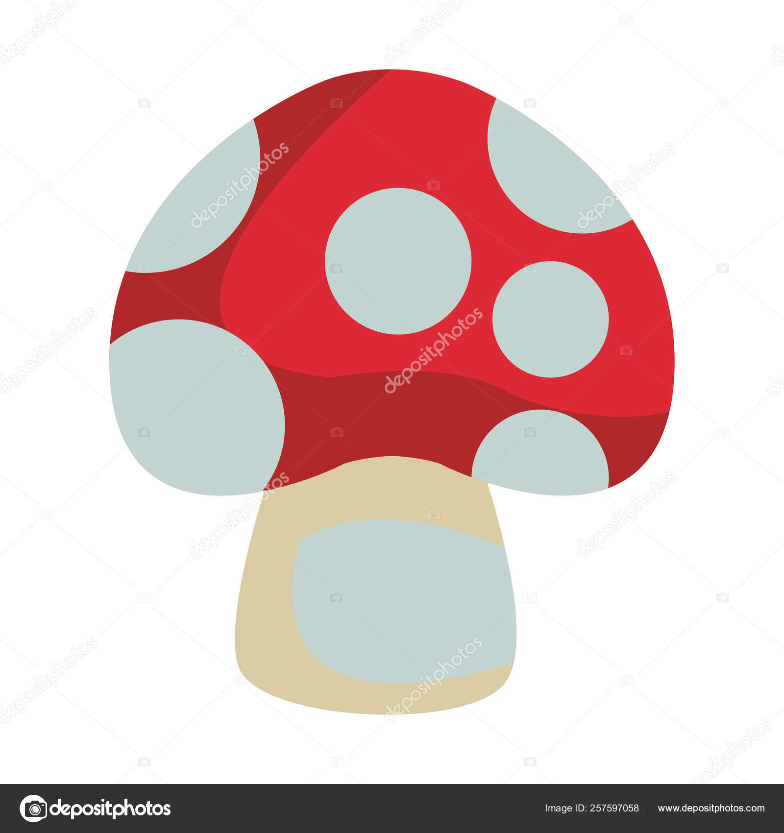 Fungus cartoon isolated Stock Vector by ©jemastock 257597058