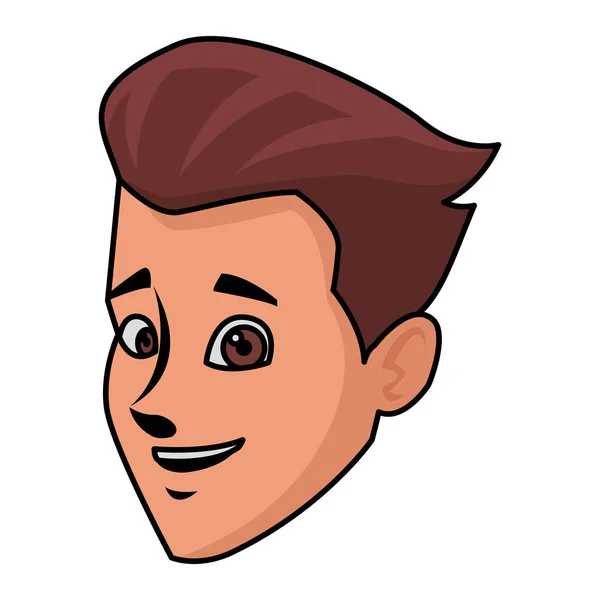 Young man face cartoon Stock Vector by ©jemastock 243255898 Young man face cartoon Stock Vector by ©jemastock 243255898