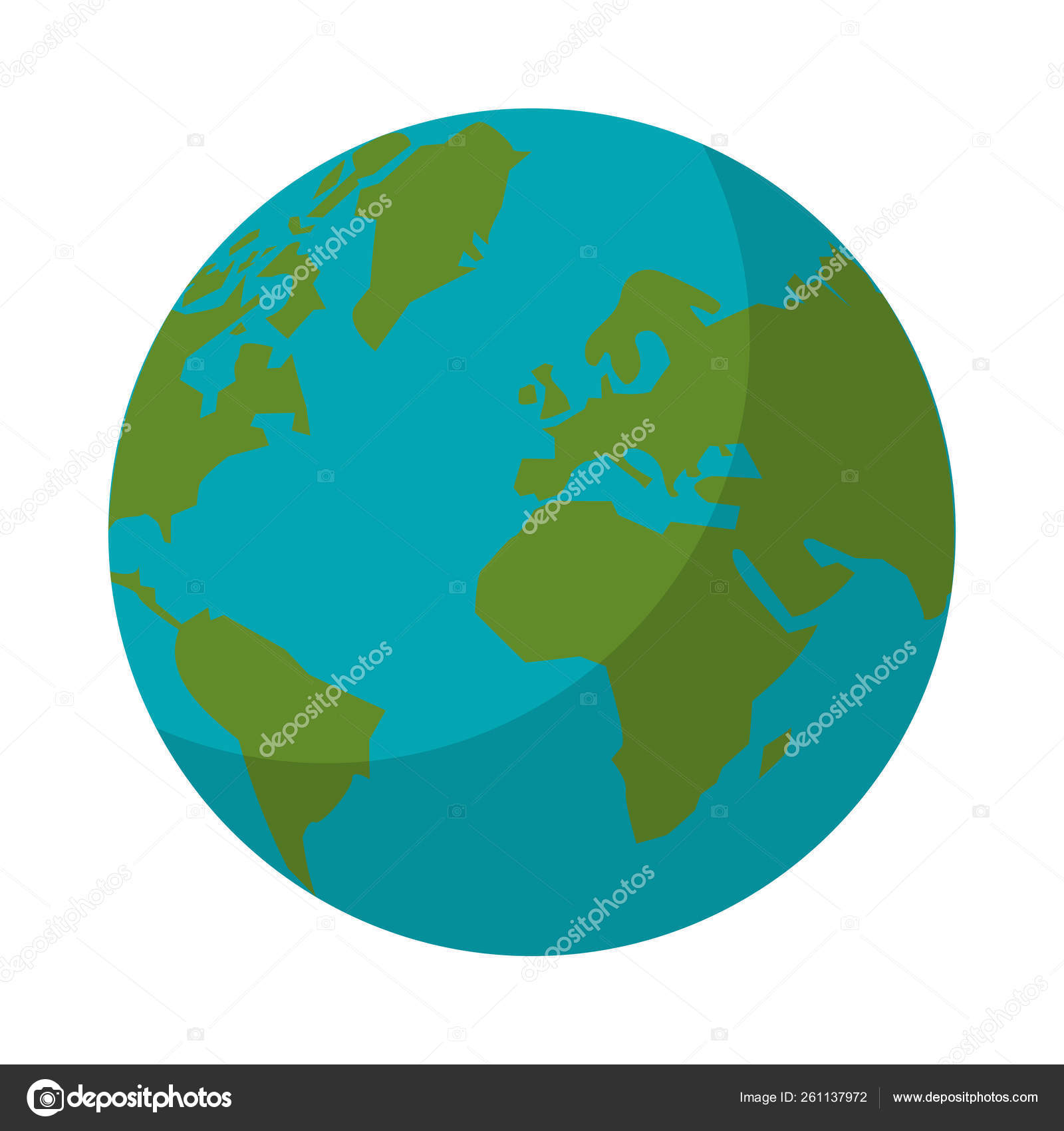 Mundo Tierra símbolo del mundo Vector de stock #261137972 de ©jemastock