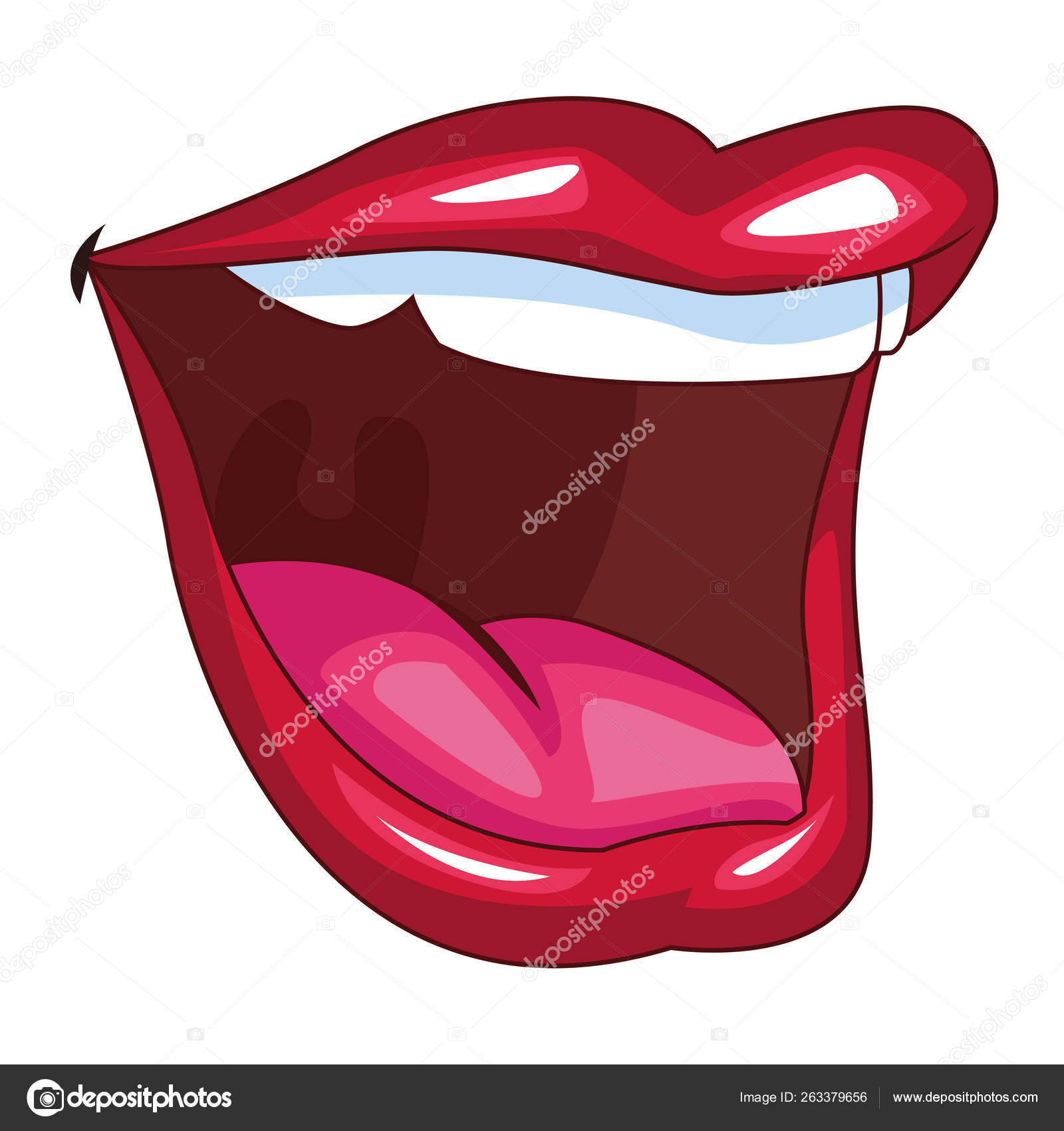 Boca icono de dibujos animados Vector de stock por ©jemastock 263379656