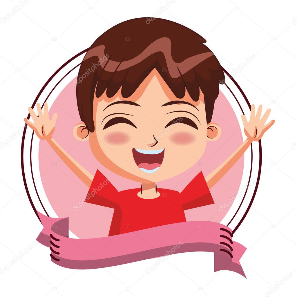 Niño Emocionado Clipart