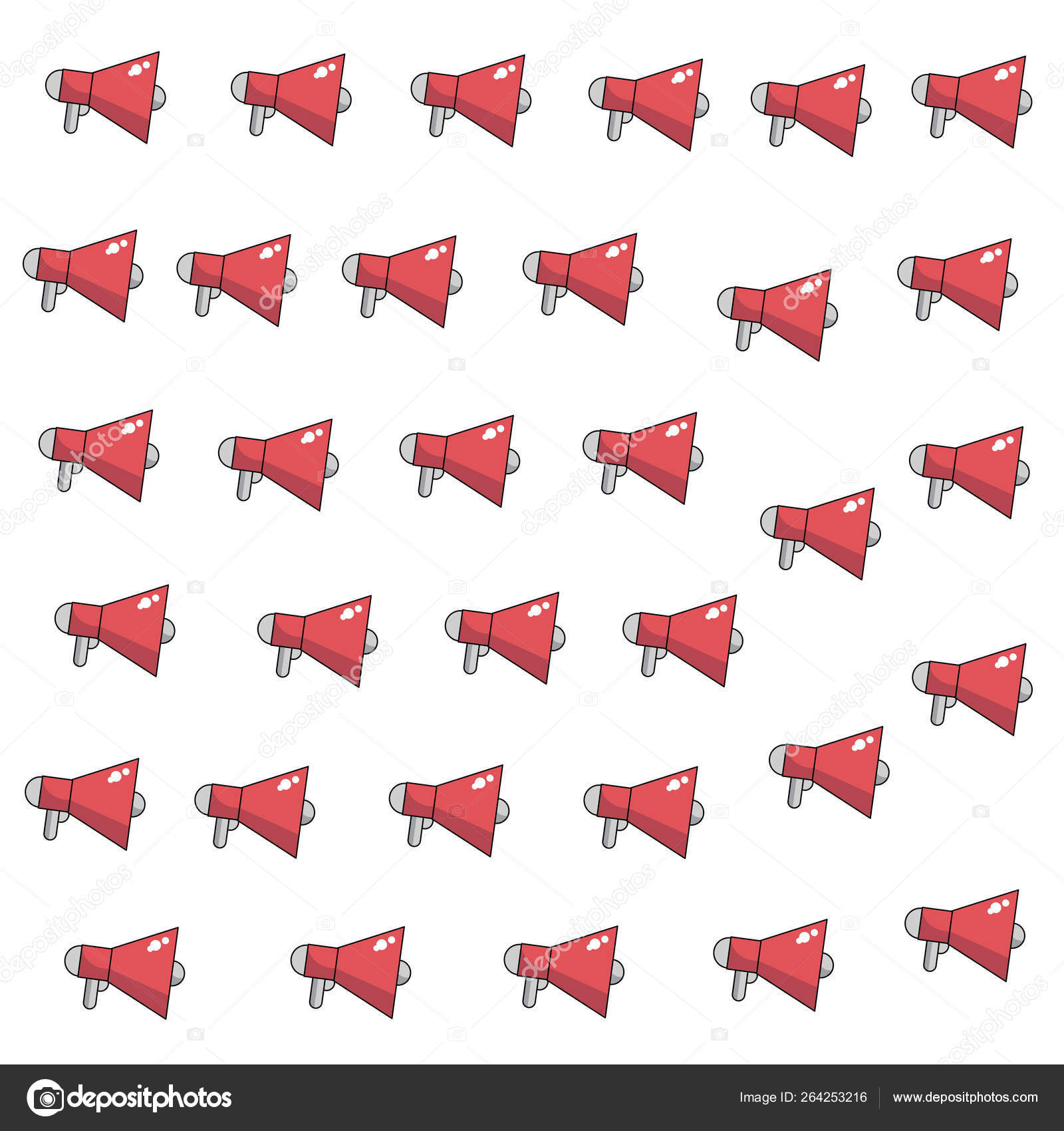 Bullhorn pattern background Stock Vector Image by ©jemastock #264253216