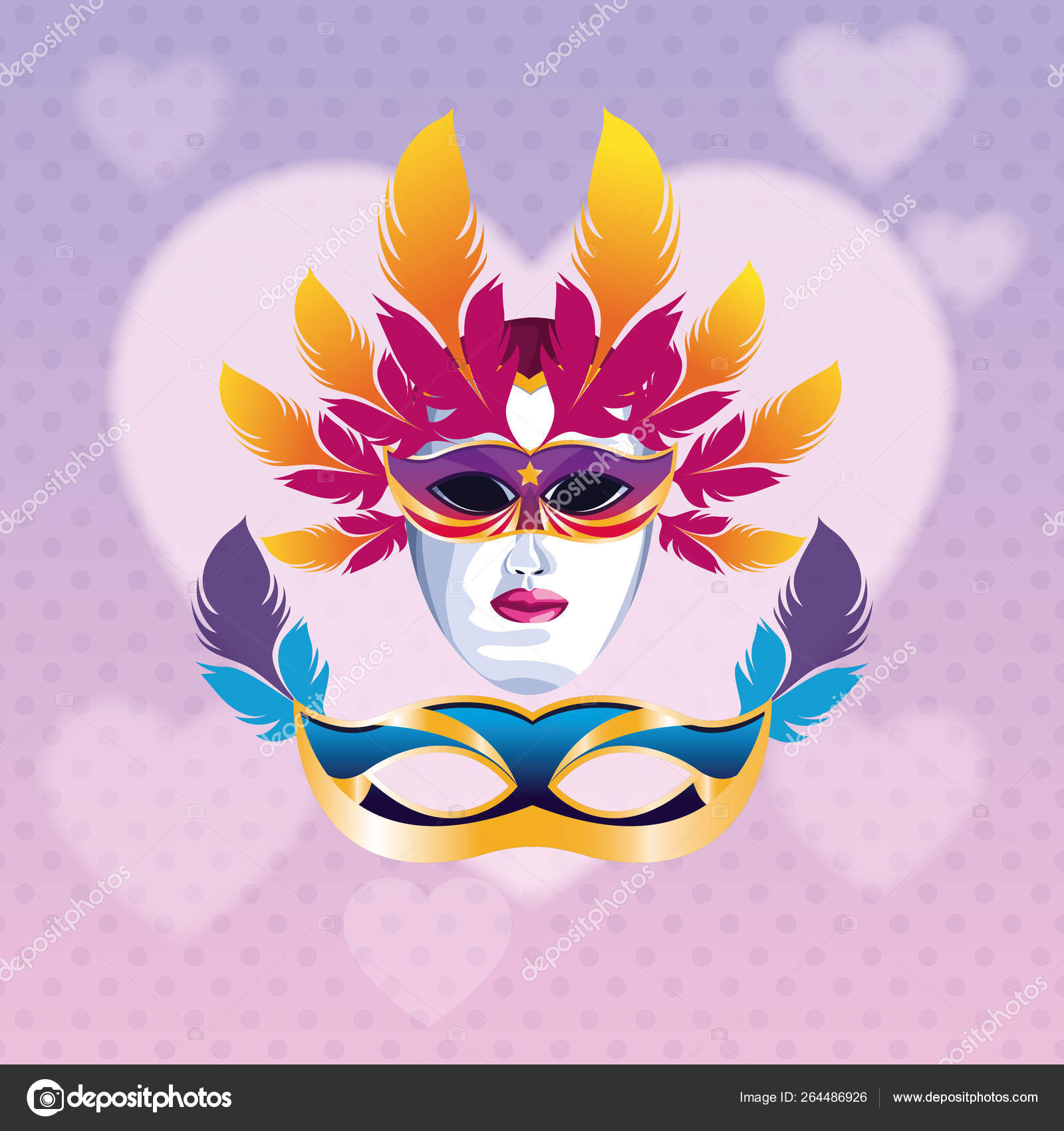 Masskara Festival Mask Vector