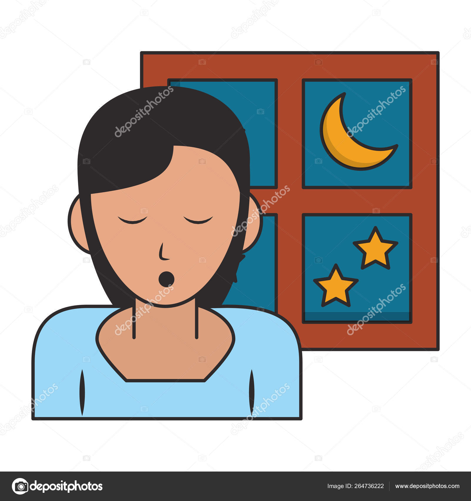 Dibujos animados para dormir y descansar Vector de stock por ©jemastock ...