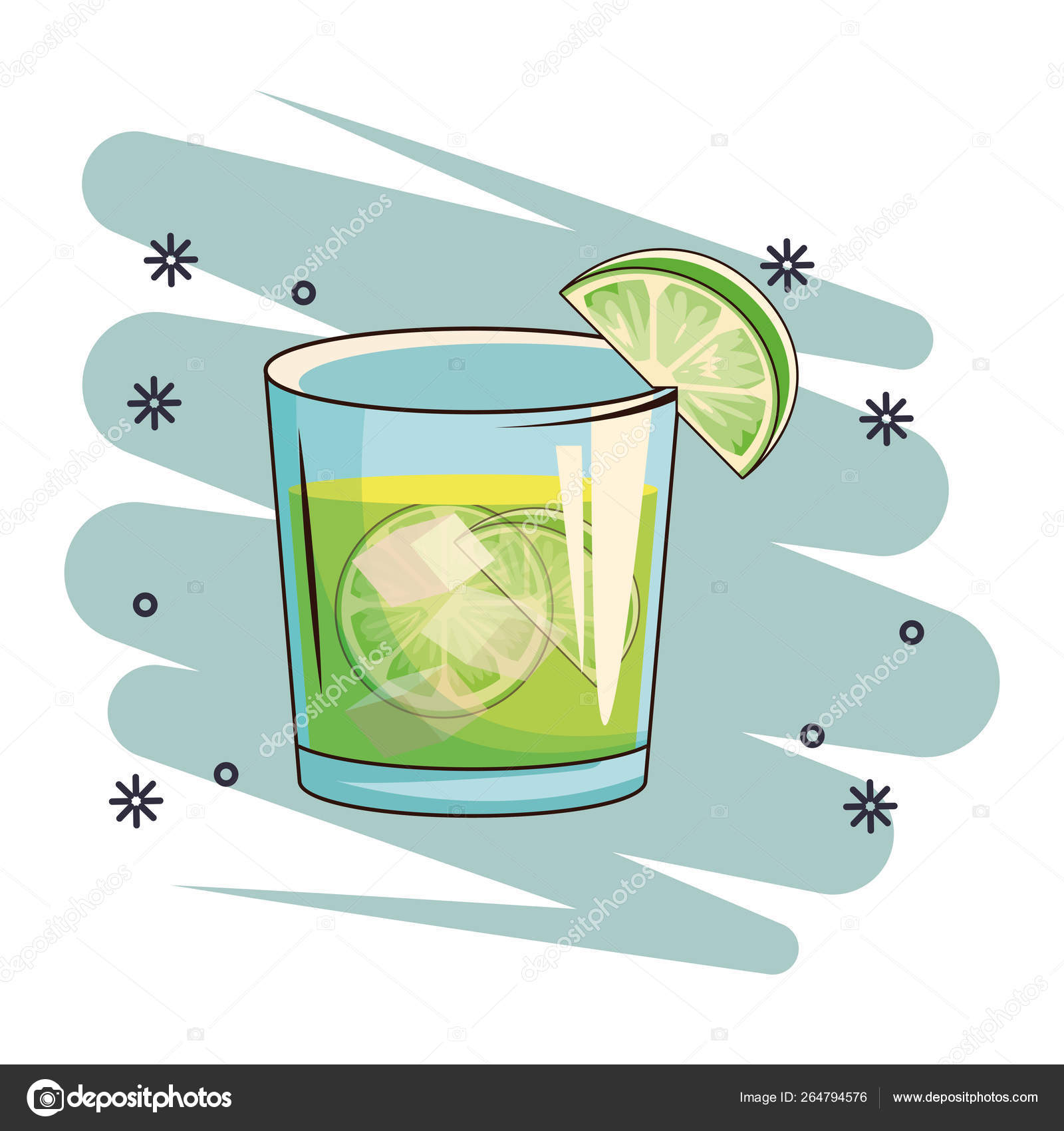 Bebida alcohólica bebida de dibujos animados Vector de stock por ...