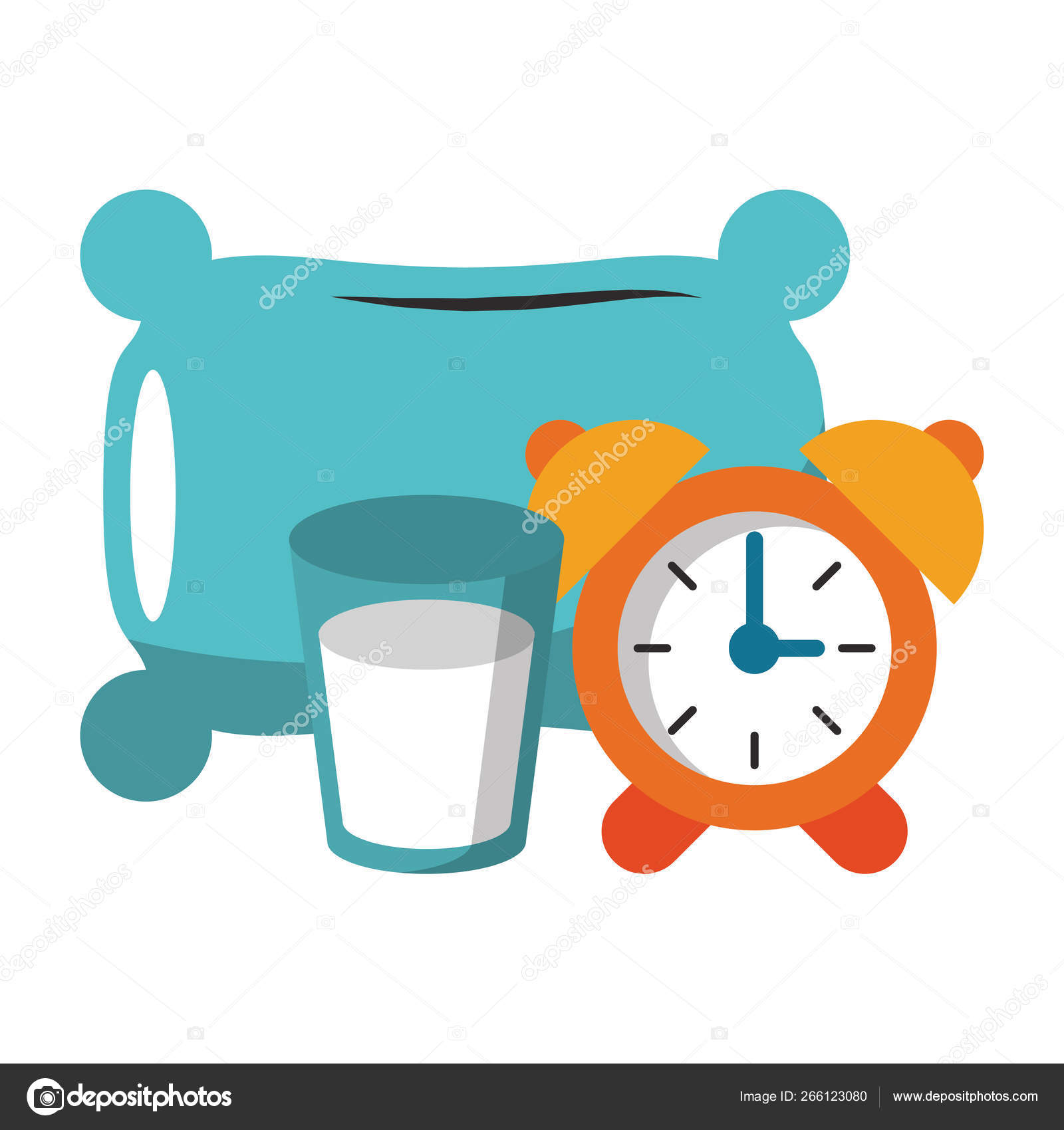 Turning Off Alarm Clock Cartoon