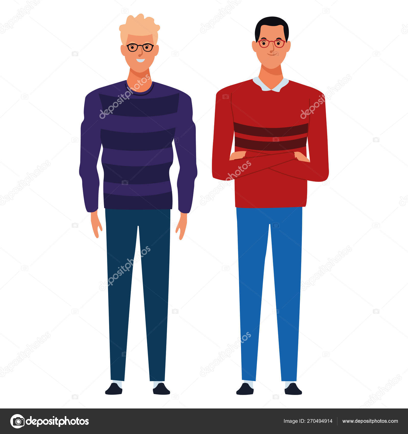 Men avatar cartoon character Stock Vector Image by ©jemastock #270494914