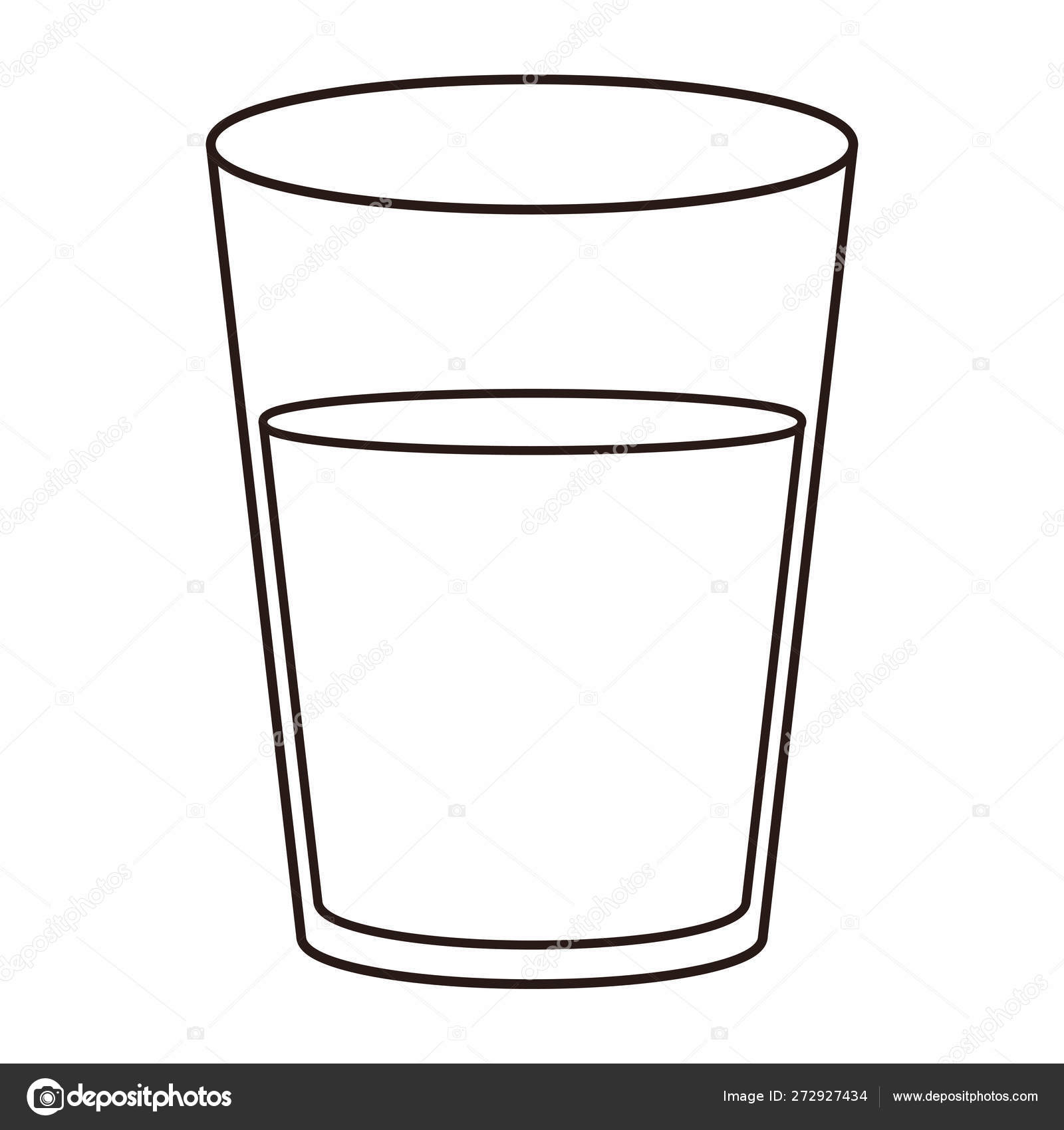 Water glass cup Stock Vector by ©jemastock 272927434