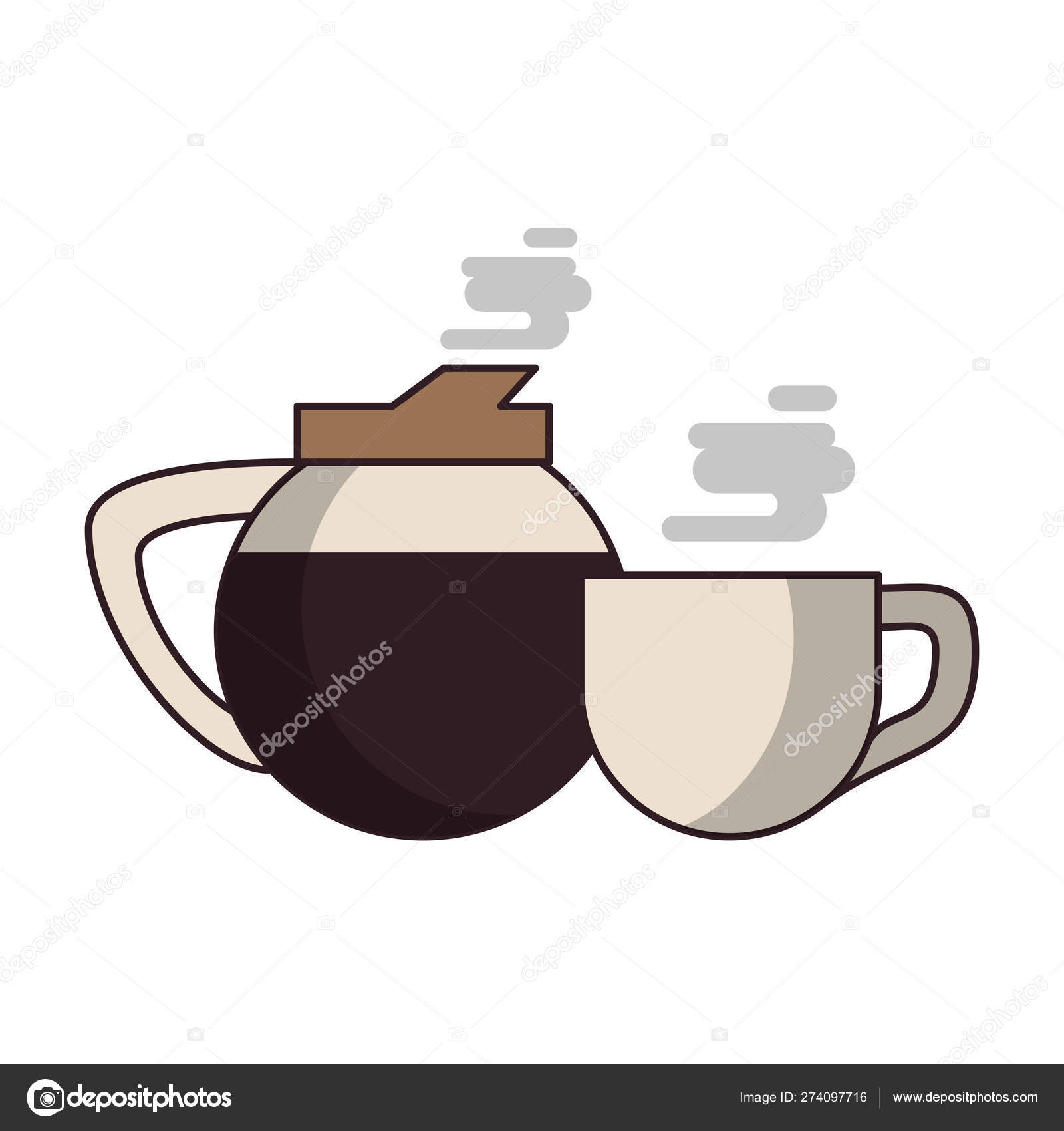 Coffee cafe concept cartoon Stock Vector Image by ©jemastock #274097716