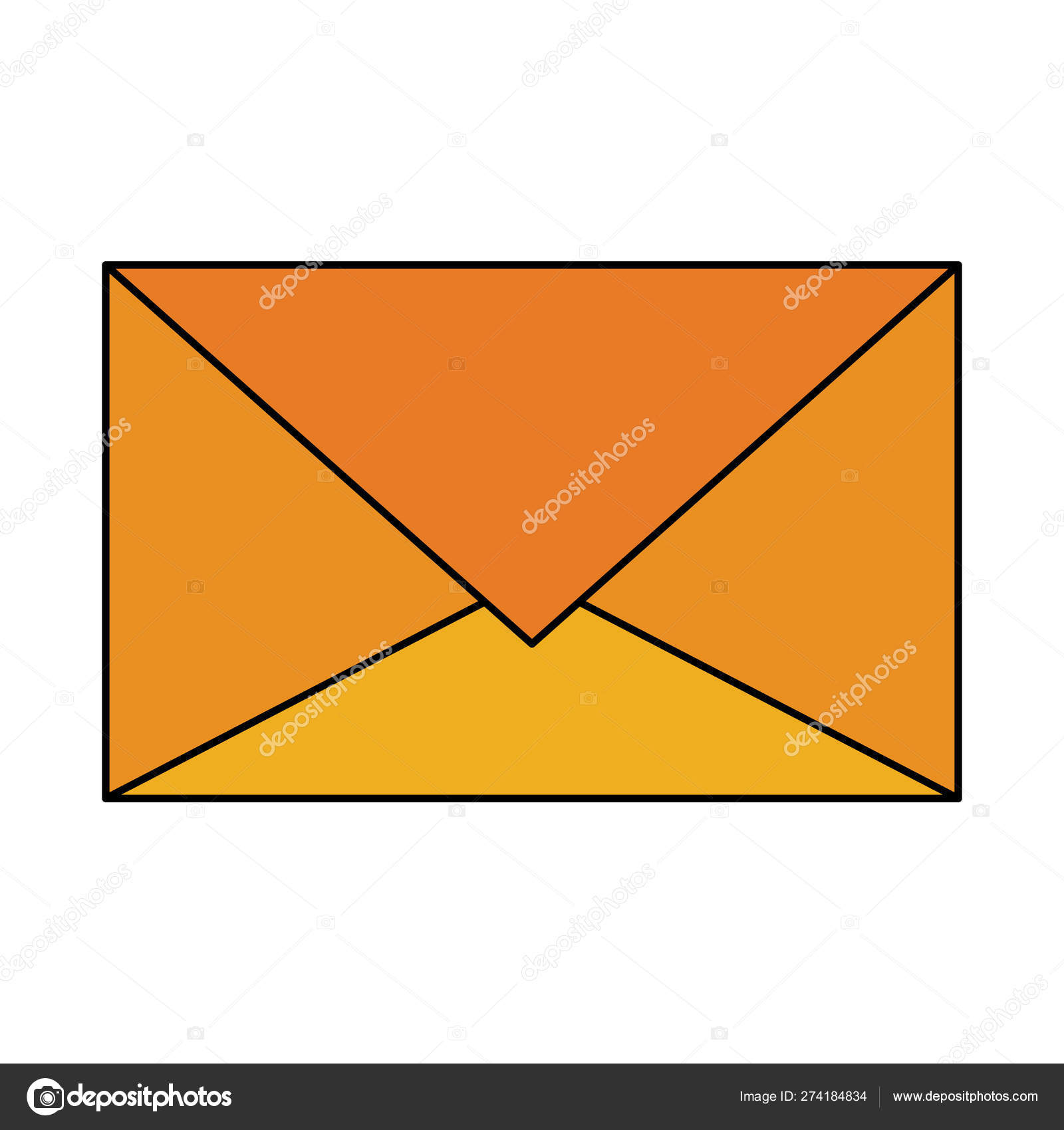 Email envelope symbol isolated cartoon Stock Vector Image by ©jemastock ...