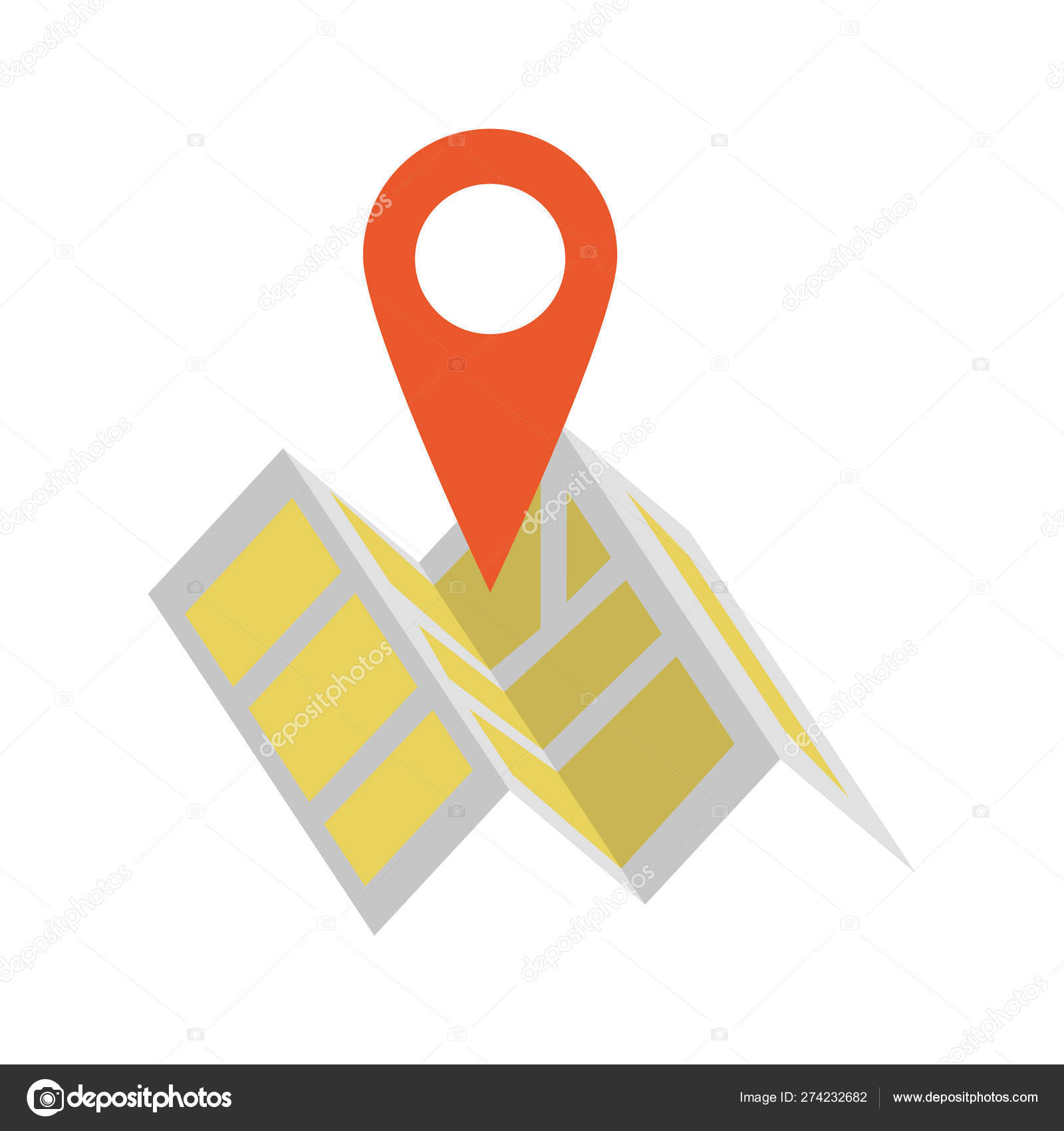 Map and location pin symbol Stock Vector by ©jemastock 274232682