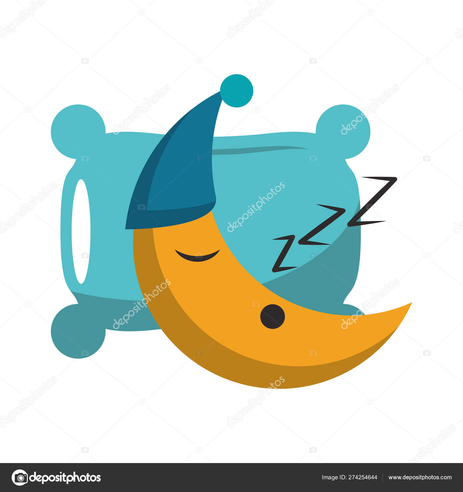 Dibujos animados para dormir y descansar Vector de stock #274254644 de ...