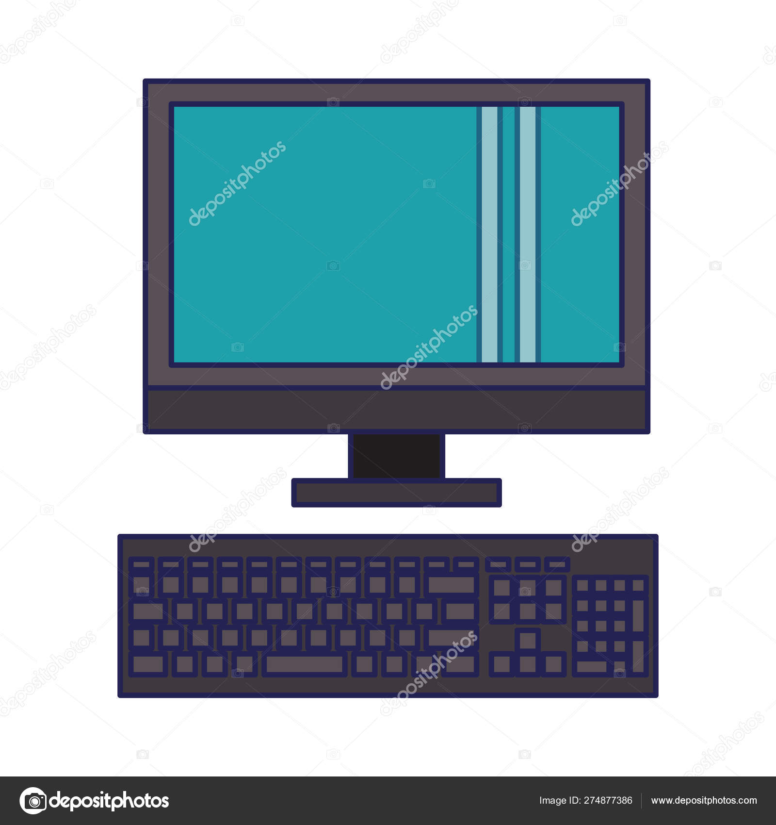 Dispositivo de tecnología de dibujos animados Vector de stock ...