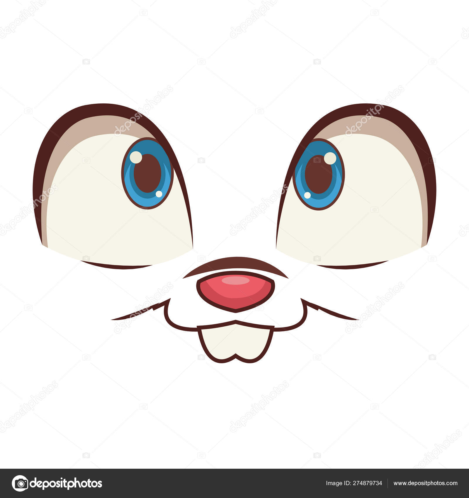 Bunny face emoji — Stock Vector © jemastock #274879734