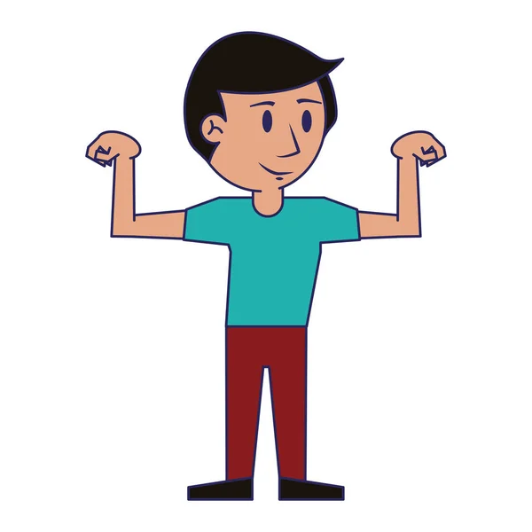 Flexing arms cartoon Vector Art Stock Images | Depositphotos