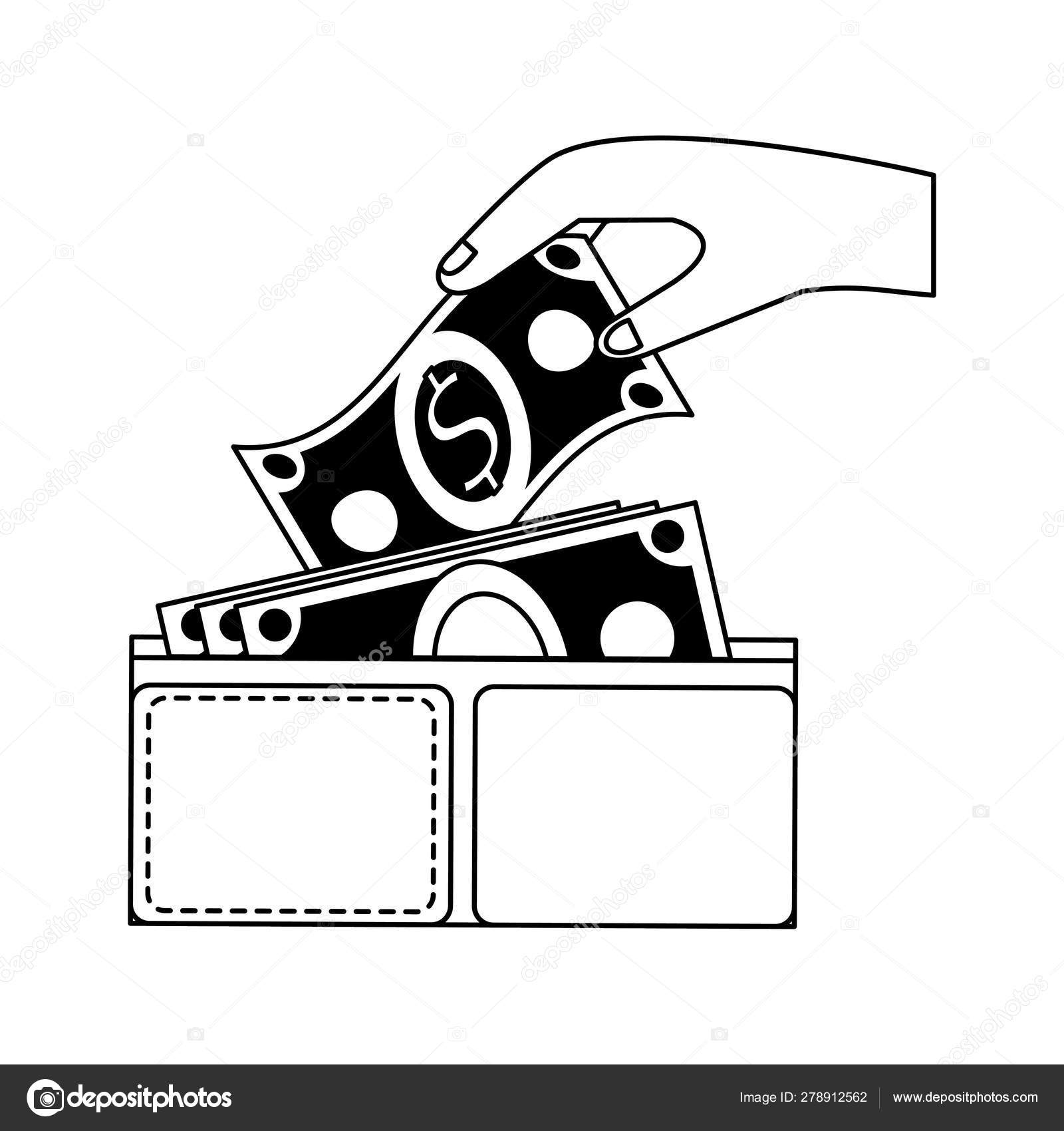 Wallet Clipart Black And White