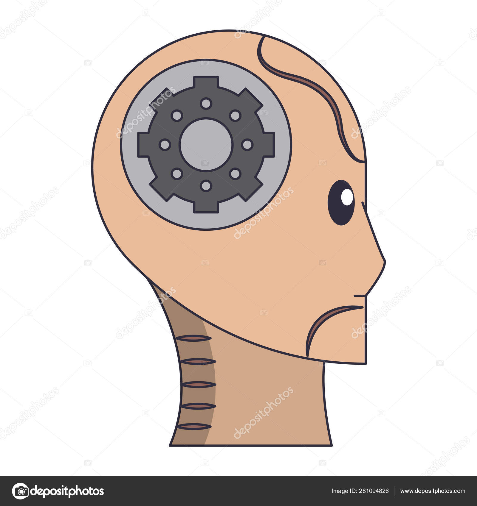 Humanoid cyborg avatar cartoon character Stock Illustration by ... Humanoid cyborg avatar cartoon character Stock Illustration by ...