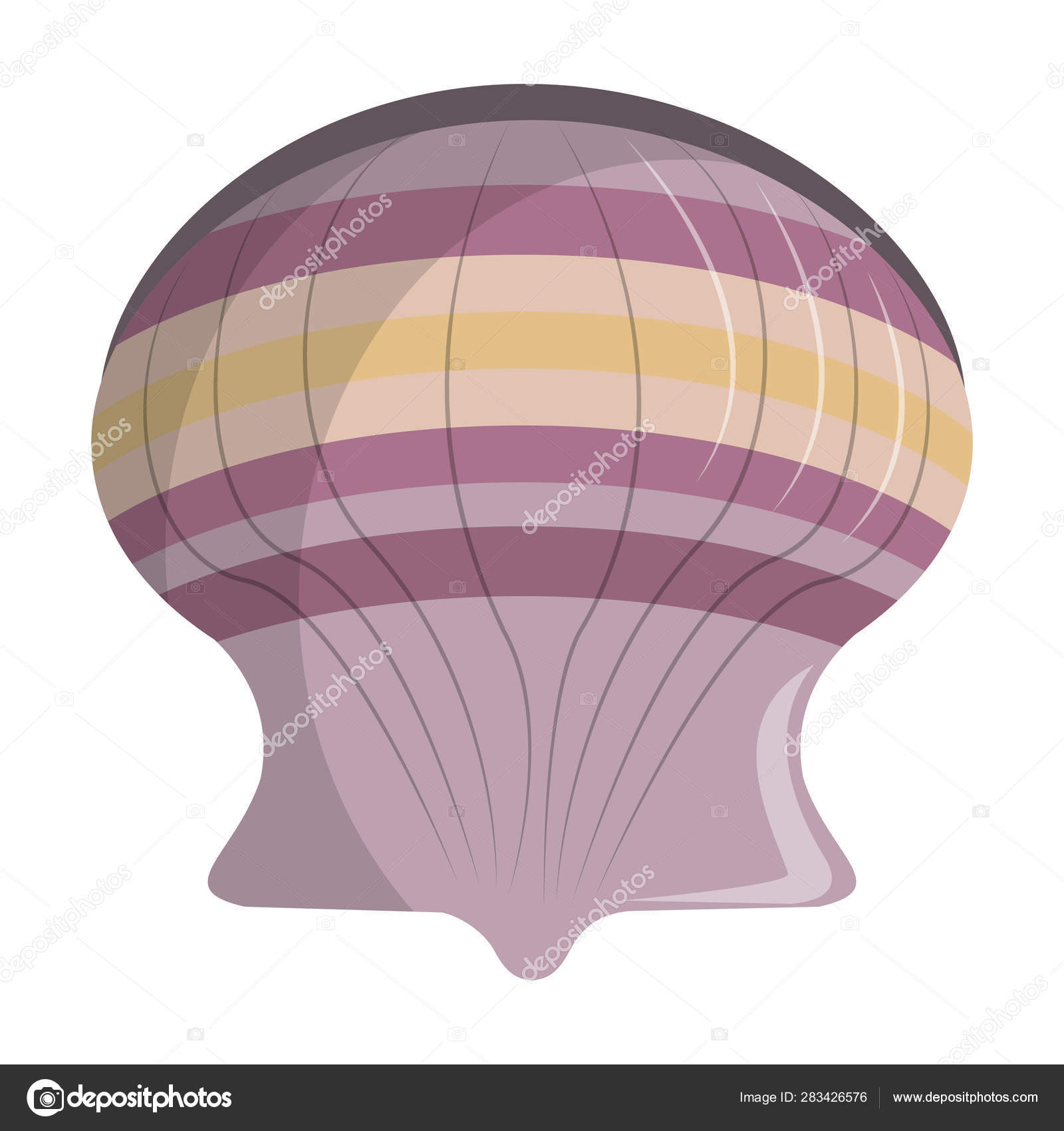 Sea shell symbol cartoon Stock Vector Image by ©jemastock #283426576