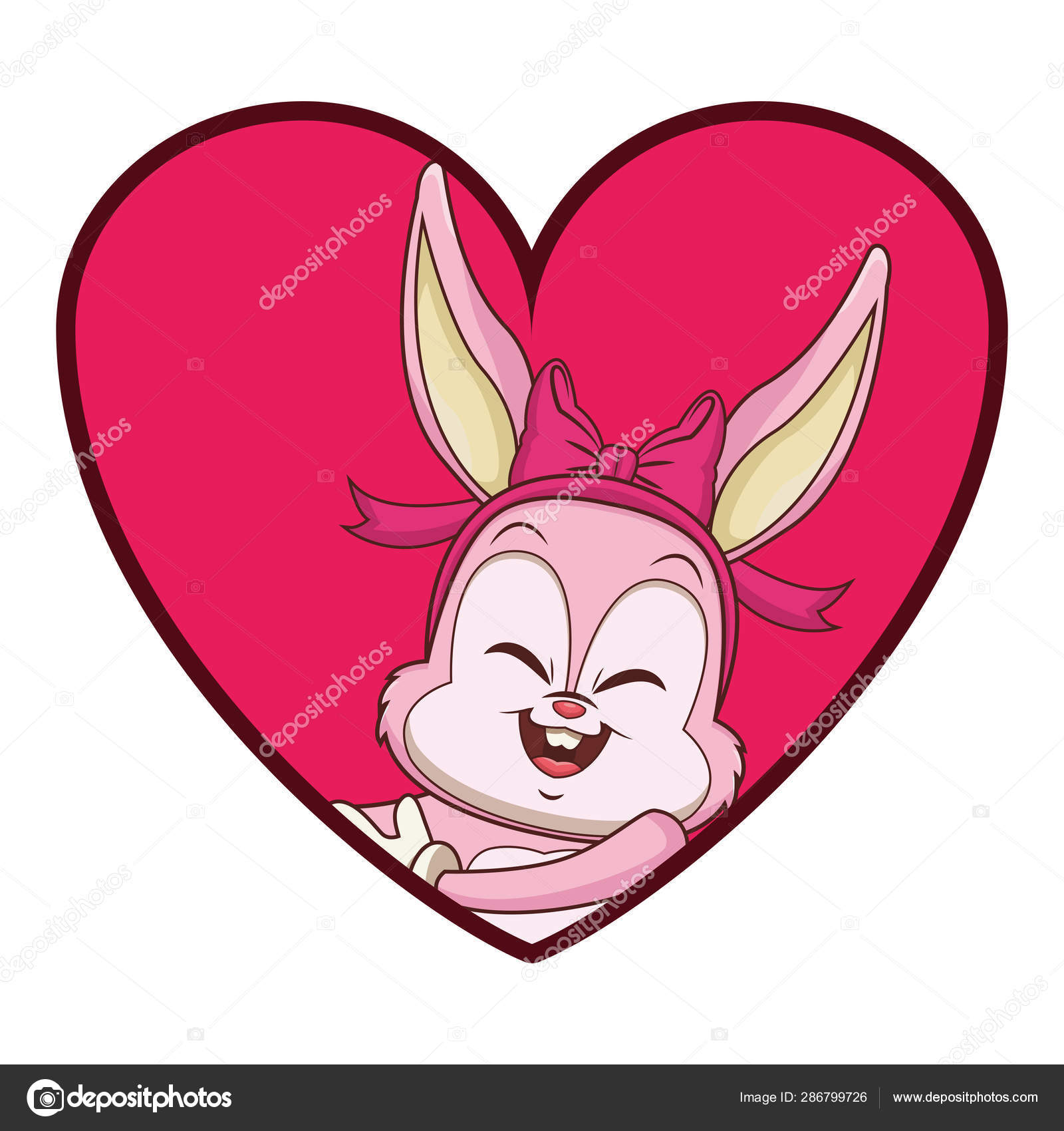 Rabbit female cartoon Stock Vector by ©jemastock 286799726