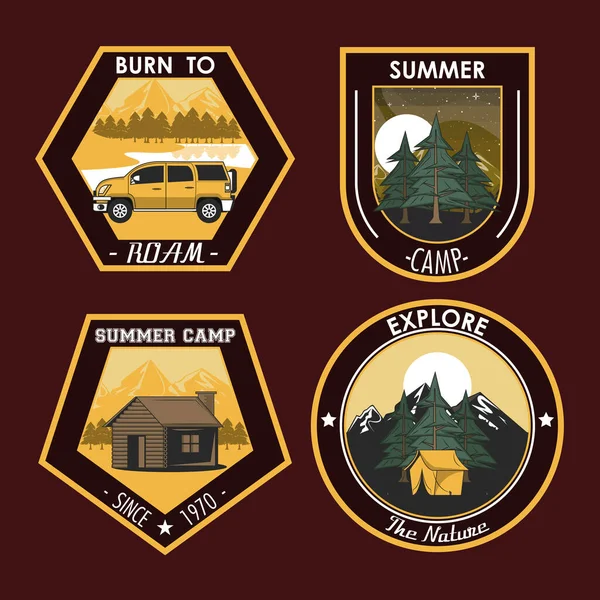 100,000 Summer camp patches Vector Images | Depositphotos