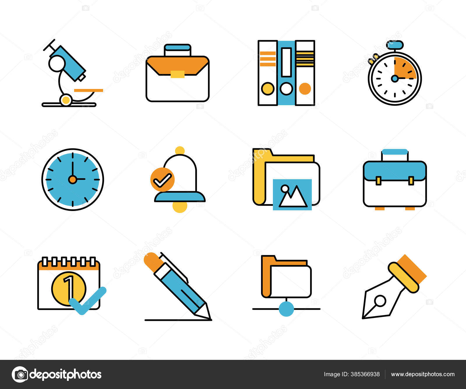 Bundle of school supplies set icons Stock Vector Image by ©jemastock ...