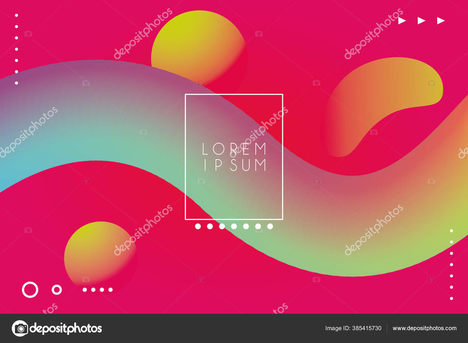 Vibrant colors and dinamic background with square frame Stock Vector ...