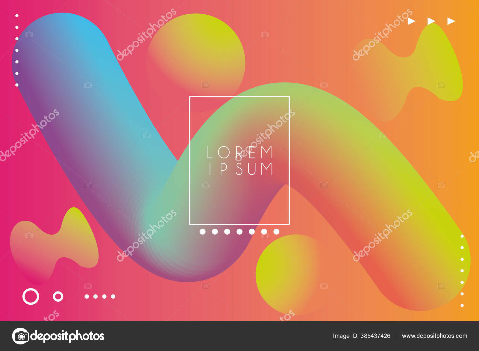 Vibrant colors and dinamic background with square frame Stock Vector ...