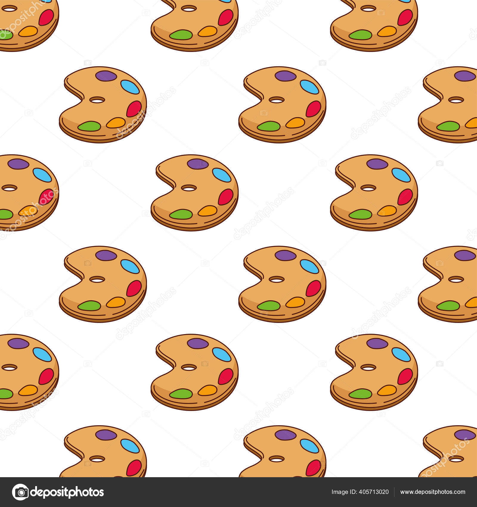 Paint palette background vector design Stock Vector Image by ©jemastock ...