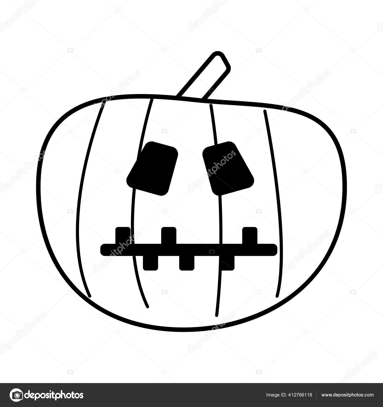 Stitched Mouth Drawing