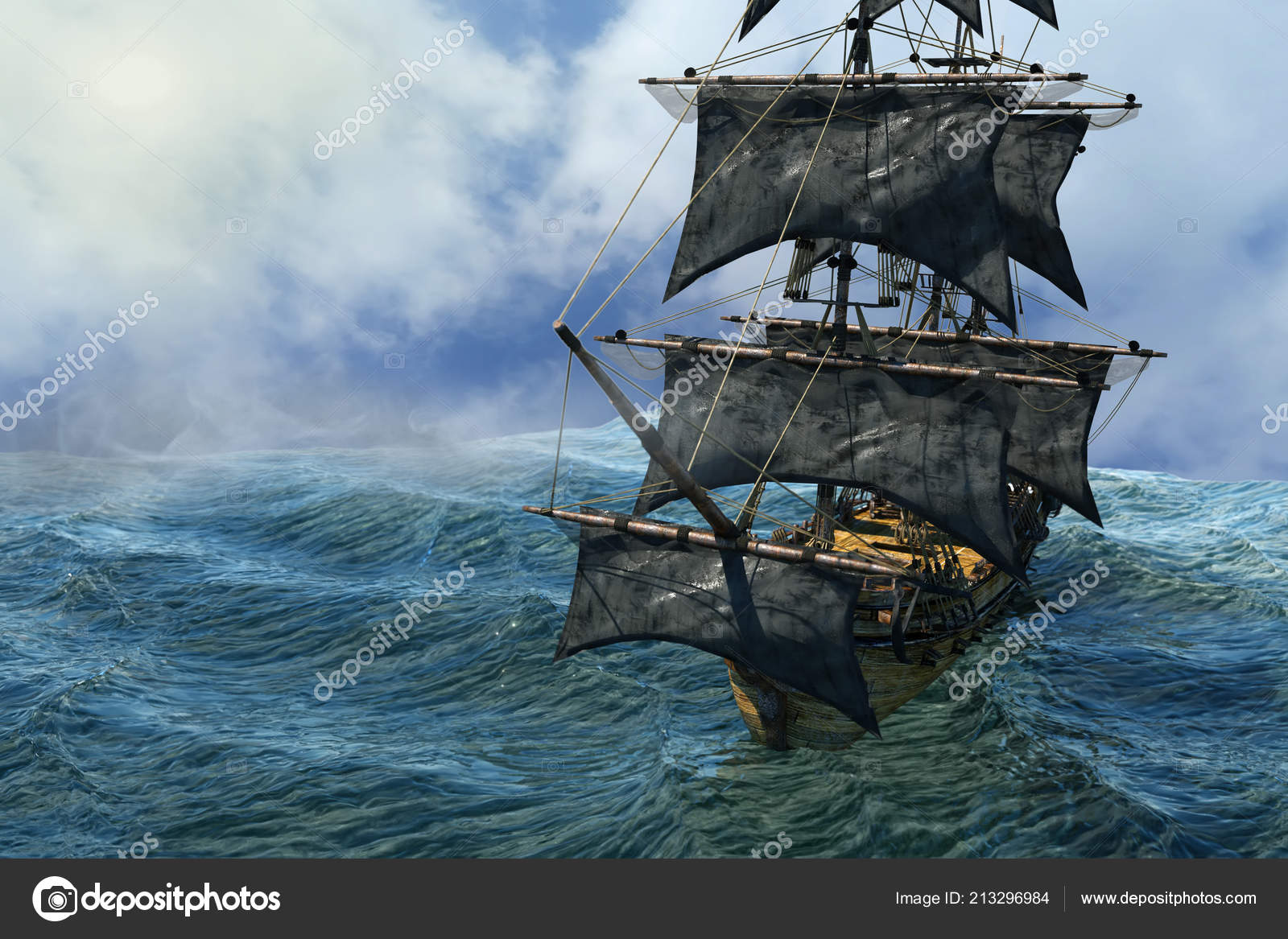 Navios Piratas No Mar