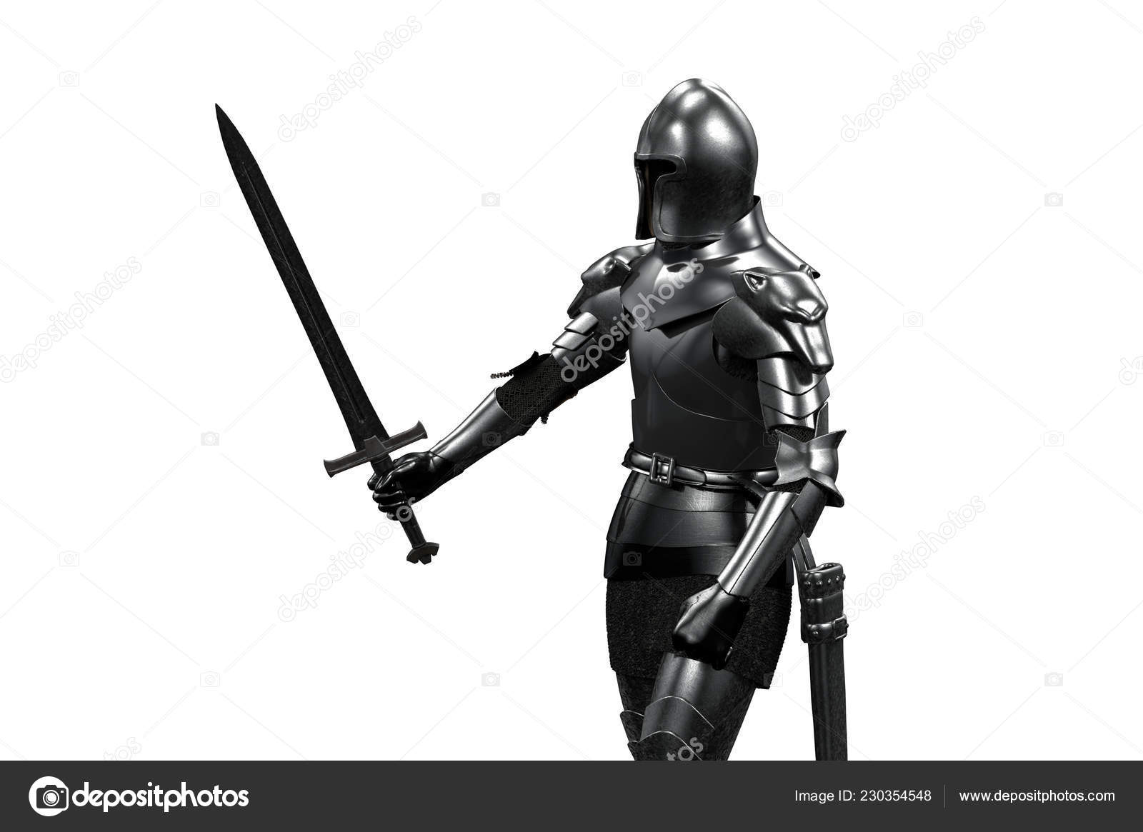 Knight Armor Sword Hand Render Stock Photo by ©DenisSmile 230354548