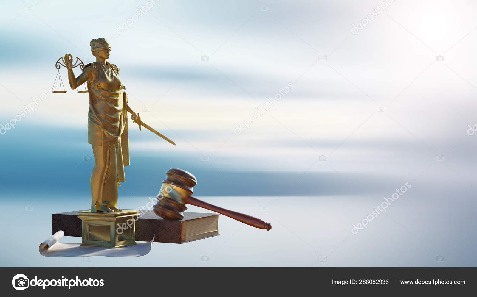 Lady Justice Statue Render Stock Photo by ©DenisSmile 288082936