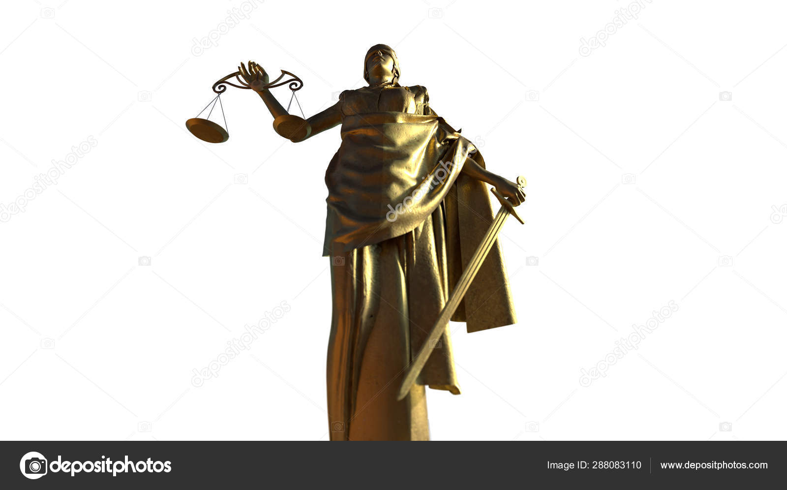 Lady Justice Statue Render Stock Photo by ©DenisSmile 288083110