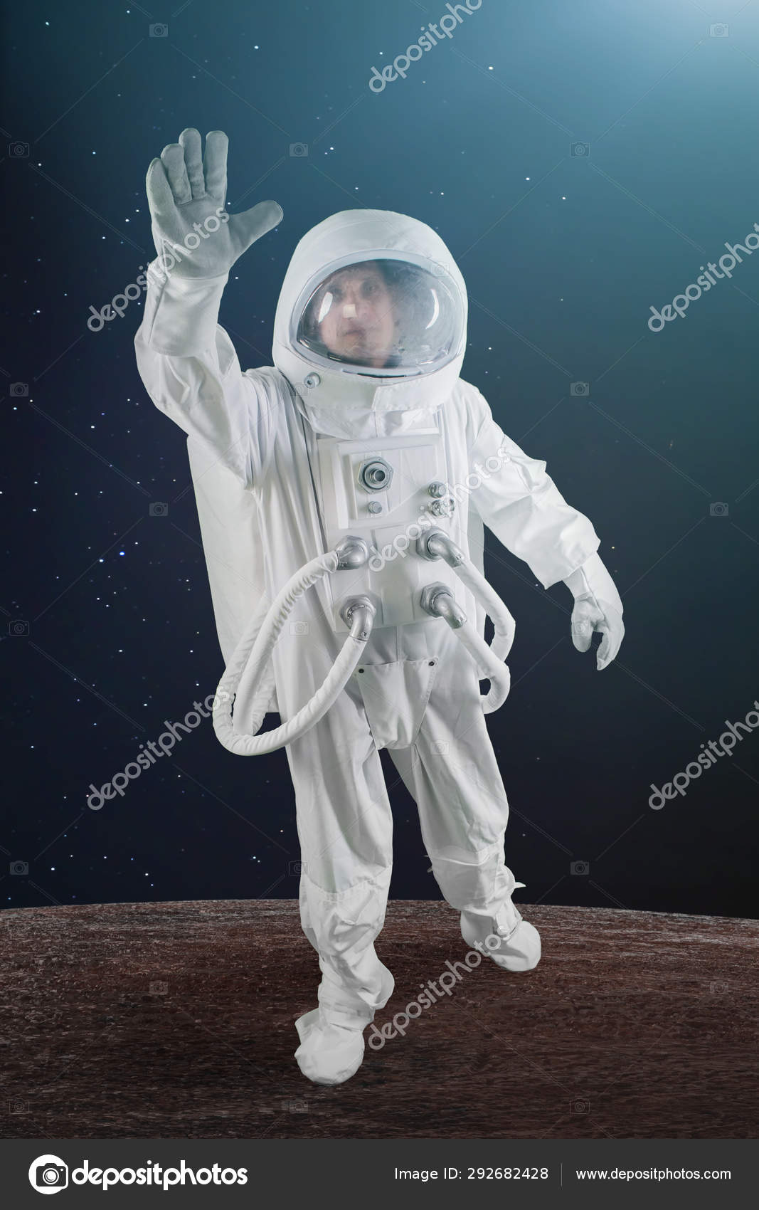 Astronaut Waving Hand