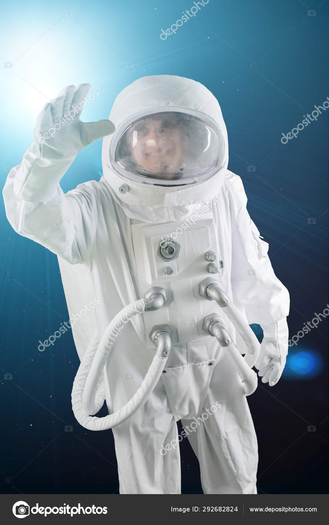 Astronaut Waving Hand