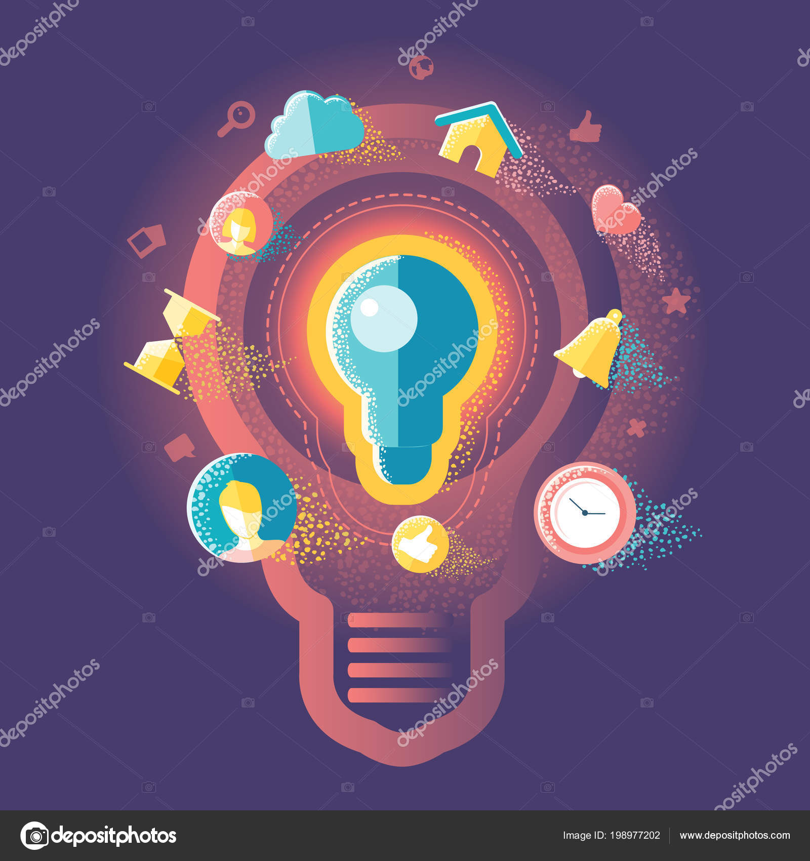 Ideas And Creative Concepts Stock Vector Image by ©ConceptCafe #198977202