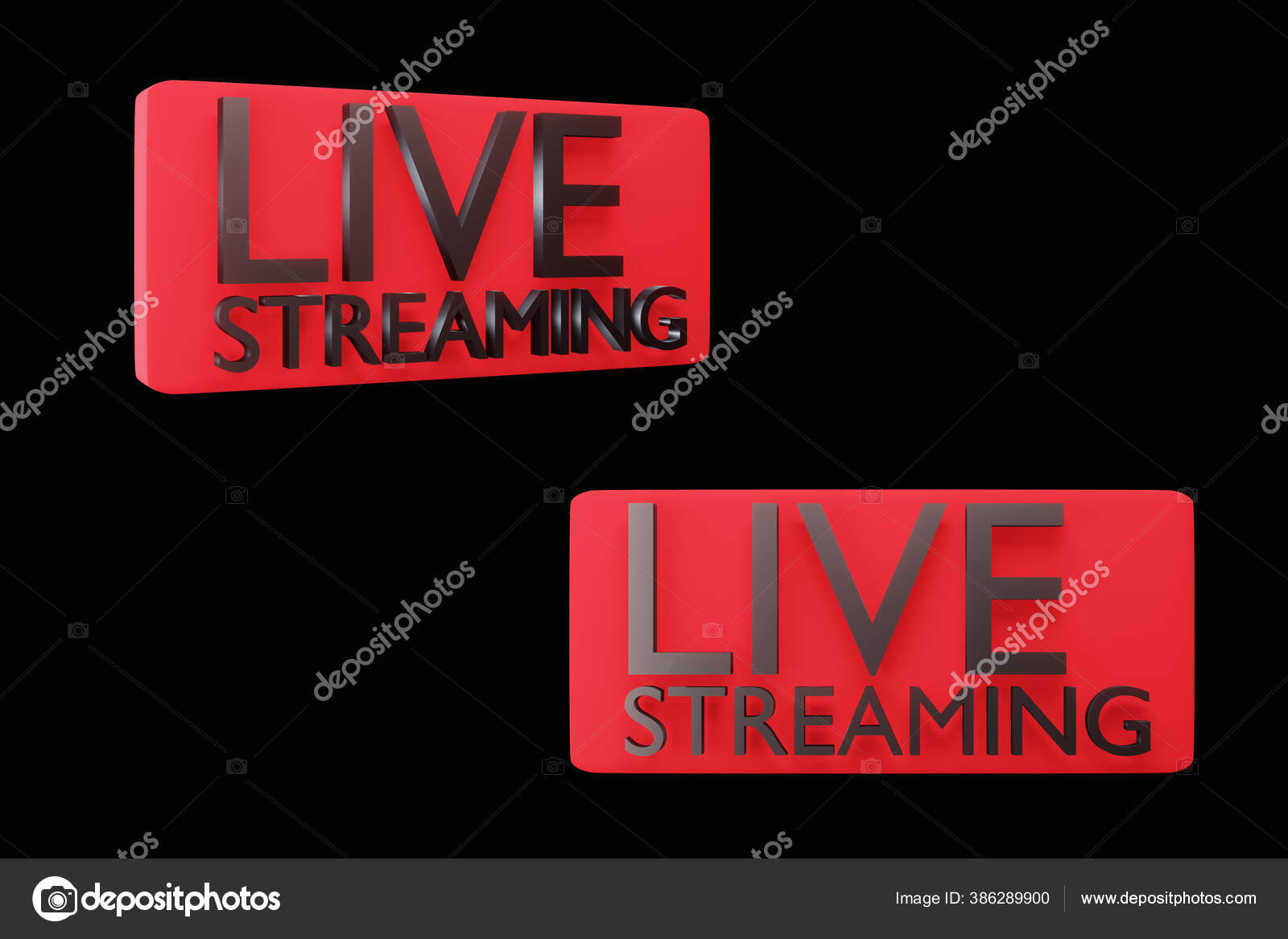 Close Red Live Streaming Sign Illustration — Stock Photo © moxumbic ...